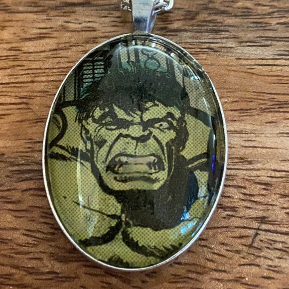 Accessories | The Hulk Comic Book Necklace | Poshmark